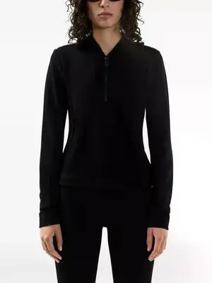 Gcds Zip-collar Sweater With Shoulder Detail