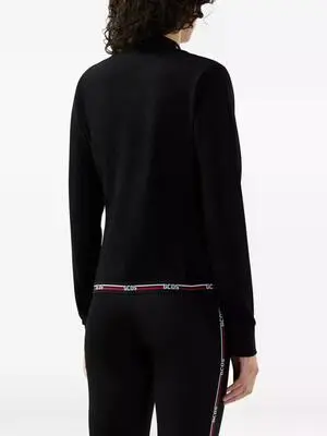 Gcds Zip-collar Sweater With Shoulder Detail