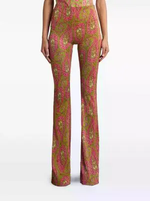 Etro Paisley Foliage-motif Trousers