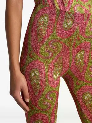 Etro Paisley Foliage-motif Trousers