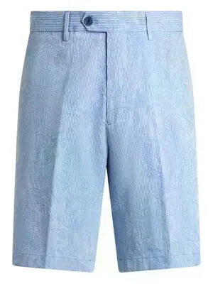 Etro Striped Jacquard Shorts