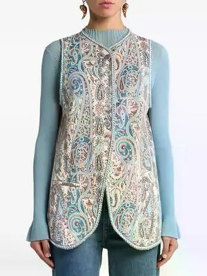 Etro Floral Paisley-motif Jacquard Waistcoat