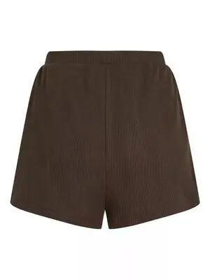 Karl Lagerfeld Waffle Logo Embroidered Shorts