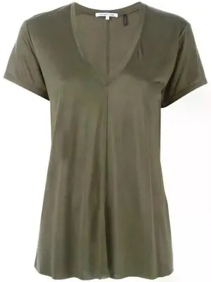 Helmut Lang V-neck T-shirt - Green