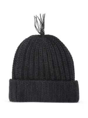 MYTHINKS Knitted Beanie Hat - Black
