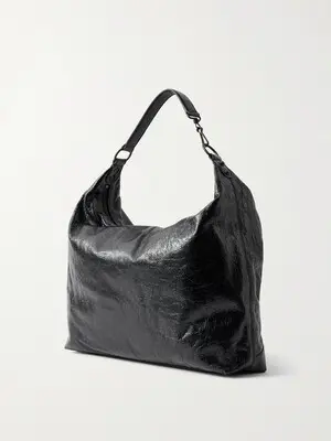 Balenciaga Le City Medium Embellished Textured-leather Shoulder Bag