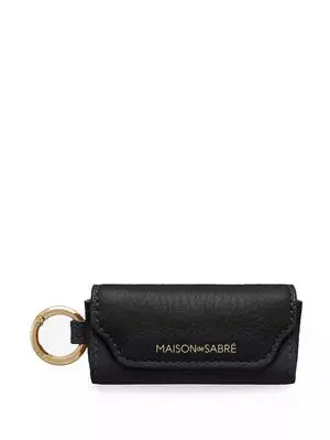 MAISON DE SABRE Leather Lipstick Charm Black
