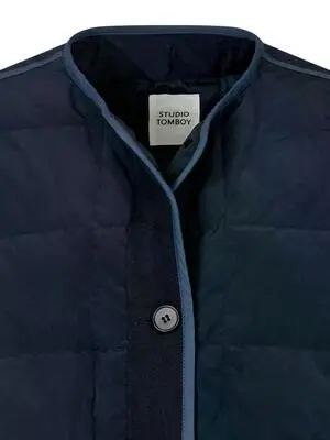 STUDIO TOMBOY Quilted Puffer Jacket With Detachable Collar