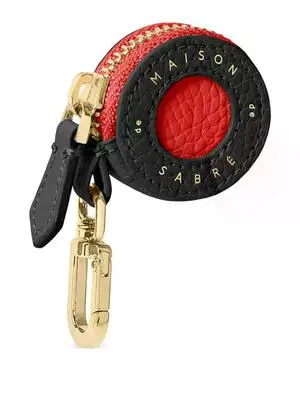 MAISON DE SABRE Leather Air Tag Charm - Black