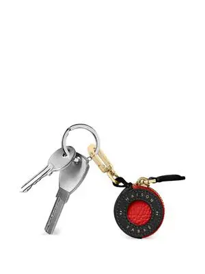 MAISON DE SABRE Leather Air Tag Charm - Black