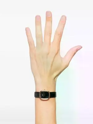 DANIEL WELLINGTON Square Case Watch With Croc Leather Strap