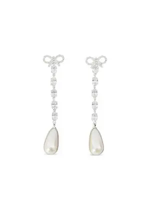 SELF-PORTRAIT Bow Droplet Earrings