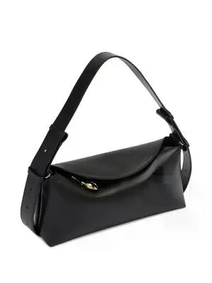 Erdem East West Bloom Shoulder Bag - Black