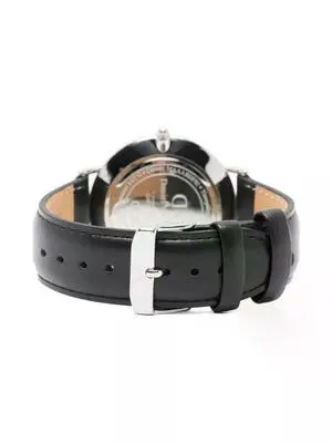 DANIEL WELLINGTON Leather Strap Watch - Silver