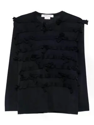 Comme Des Garçons Ribbon Embellished Knitwear - Blue