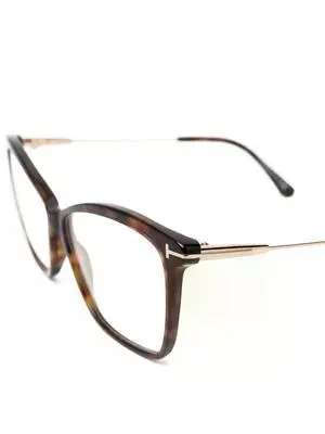 TOM FORD Cat Eye Frame Eyeglasses - Brown