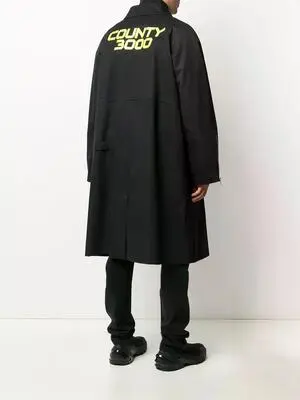 COUNTY OF MILAN Long Coat With Graphic Print