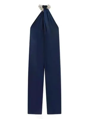 Stella McCartney Embellished Halterneck Jumpsuit - Blue