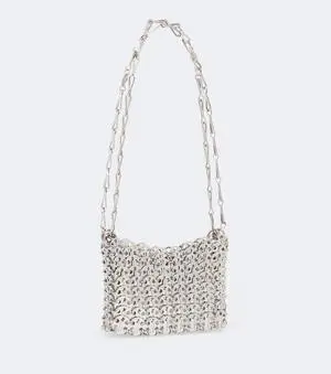 Rabanne 1969 Nano Embellished Shoulder Bag - Silver