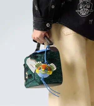Loewe X Louis Wain Clown Wool Bag Charm - Multicoloured