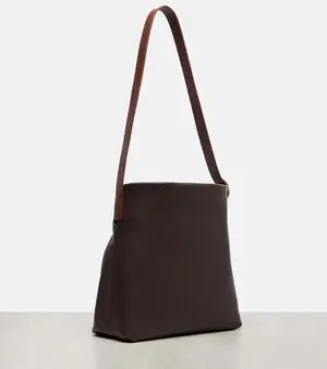 Loewe Draped Leather Tote Bag - Brown