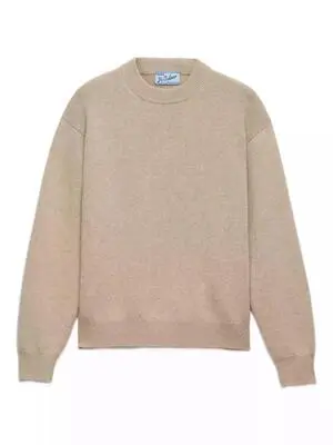 Prada Ribbed Crew Neck Sweater