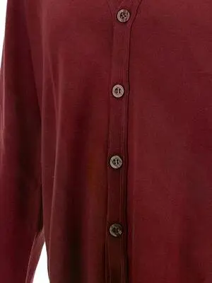 John Smedley V-neck Button-up Cardigan In Merino Wool