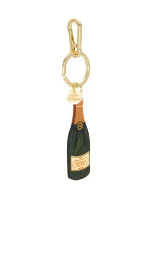 SOLAR ECLIPSE Hand-painted Champagne Bag Charm And Keychain
