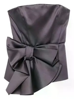 Viktor & Rolf Strapless Bustier Top With Bow Detail