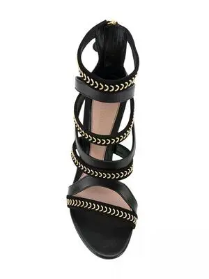 Alexander McQueen Studded Strap Stiletto Sandals