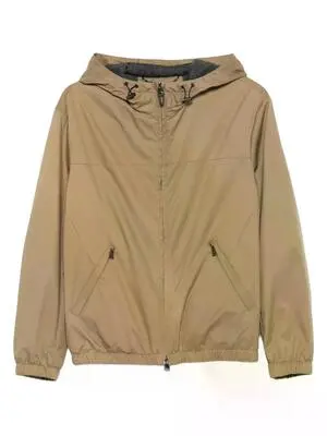 Canali Zip-fastening Hooded Jacket