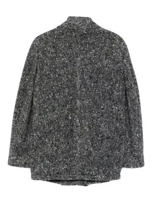 Canali Double-breasted Herringbone Coat