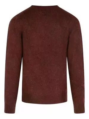 SEVEN GAUGE Ribbed-cuffs Crew-neck Sweater - Brown