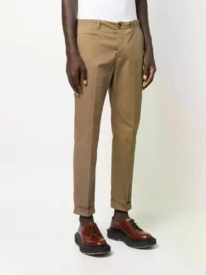 PT TORINO Tapered-leg Cropped Trousers