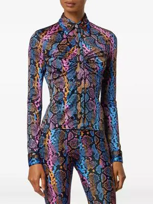 Versace Python-print Shirt