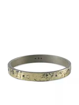 PARTS OF FOUR 18k Yellow Gold Sistema Bangle Bracelet - Silver