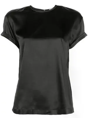 Brunello Cucinelli Silk Crew-neck T-shirt