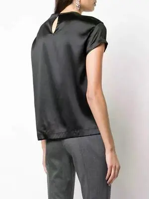 Brunello Cucinelli Silk Crew-neck T-shirt