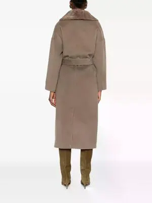 BETTA CORRADI Belted Long Coat - Neutrals