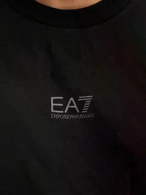 EA7 Logo-detail Crew-neck Sweatshirt