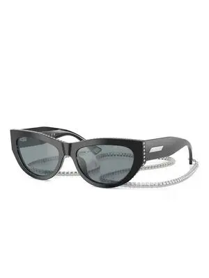 JIMMY CHOO Crystal Embellished Cat-eye Sunglasses