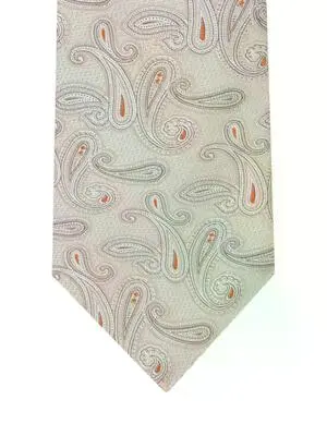 Etro Jacquard Paisley Motif Neck Tie - Neutrals