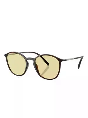 Giorgio Armani Metal Round Sunglasses - Brown