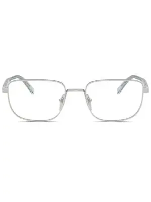 Prada Square Frame Glasses - Silver