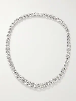 ROXANNE ASSOULIN The Graduated-tone Link Necklace - Silver