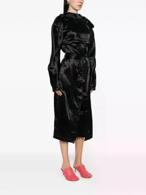 ZOMER Belted Button Midi Dress