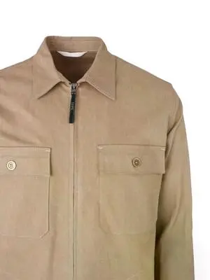 120% Lino Pocket Zip Jacket