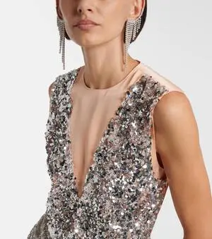Rabanne Embellished Drop Earrings