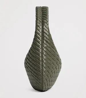 Bottega Veneta Intrecciato Leather Veneta Shoulder Bag - Green
