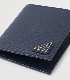 Prada Saffiano Leather Logo Wallet